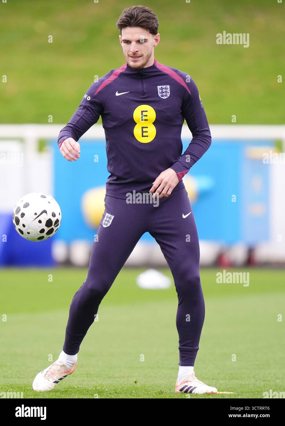 England's Declan Rice during a training session at St George's Park ...