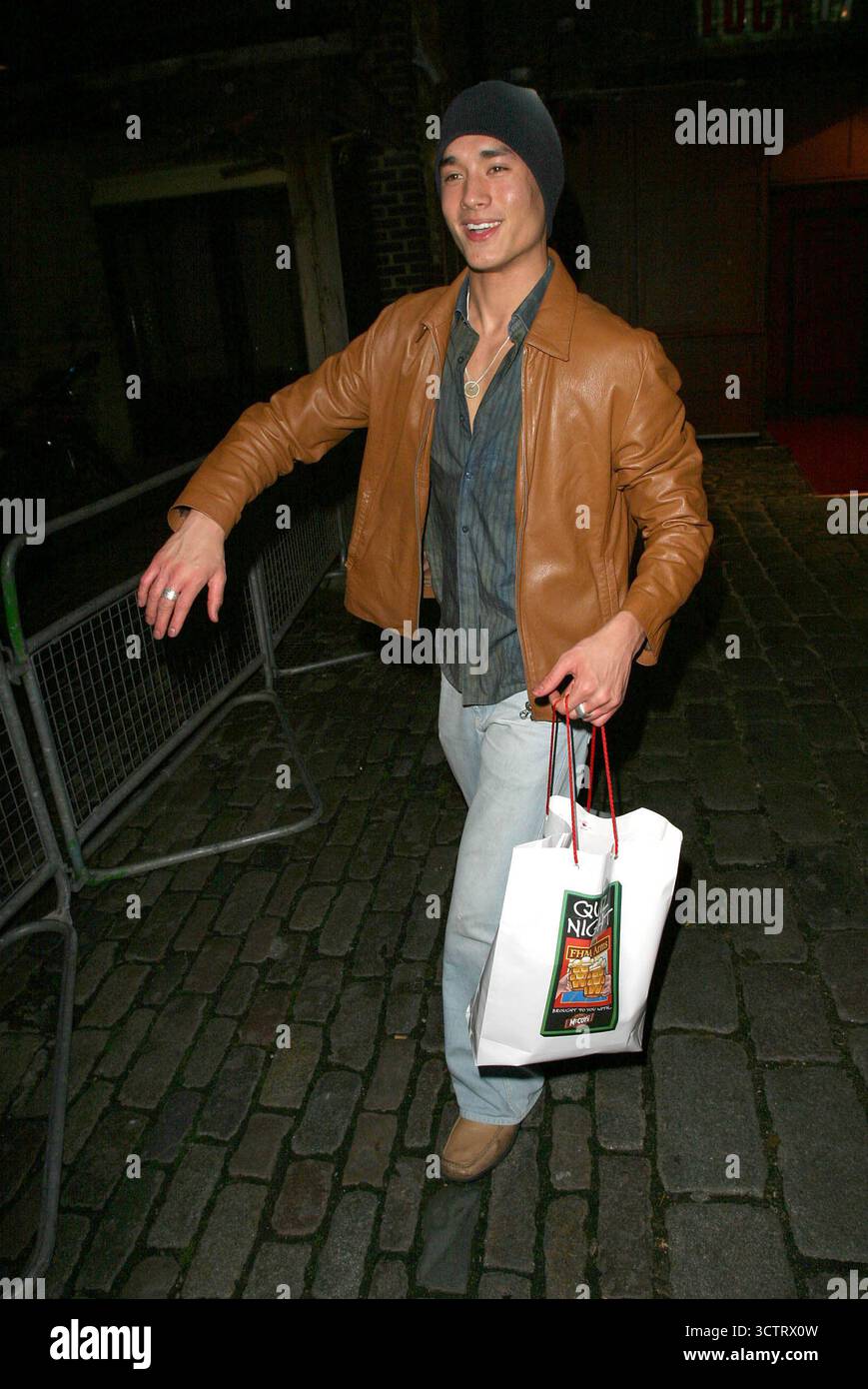 Justin from The Salon at the FHM Celebrity Pub Quiz hosted by esteemed ...