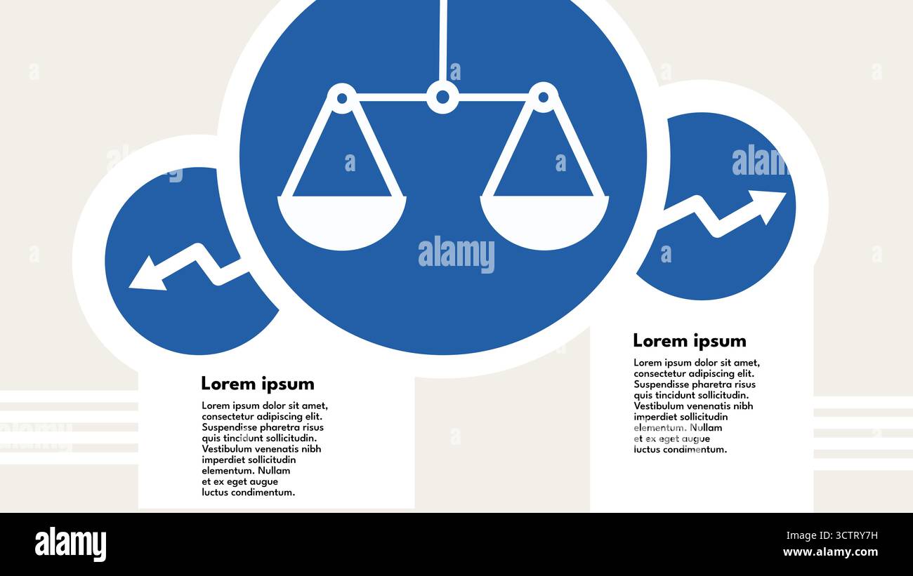 Infographic business balance scales Stock Vector Images - Alamy