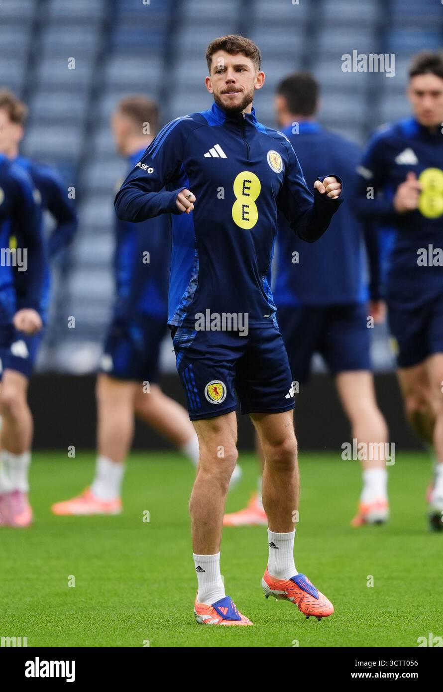 Scotland's Ryan Christie during a training session at Hampden Park ...