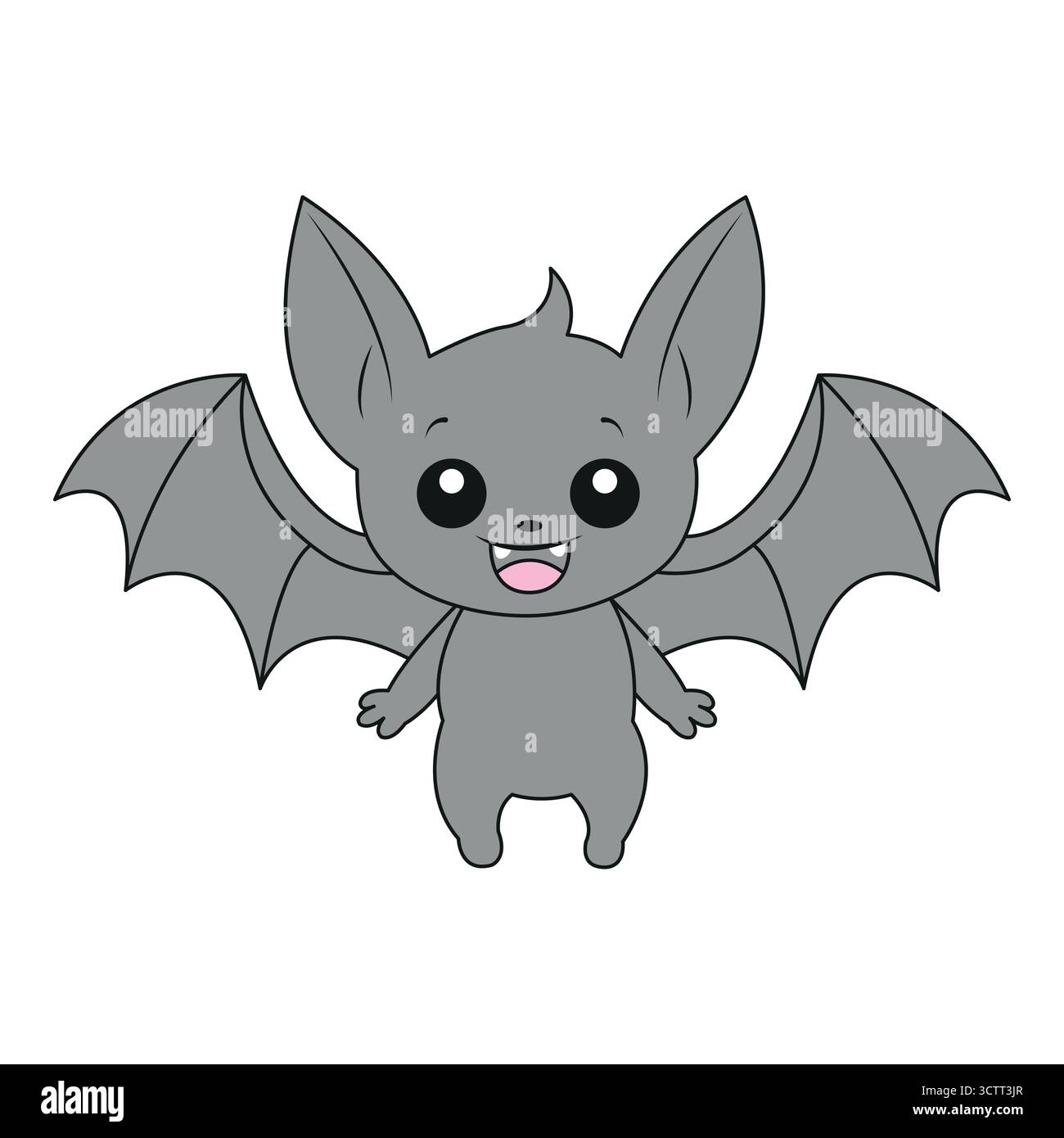 Grey smiling spooky Stock Vector Images - Alamy
