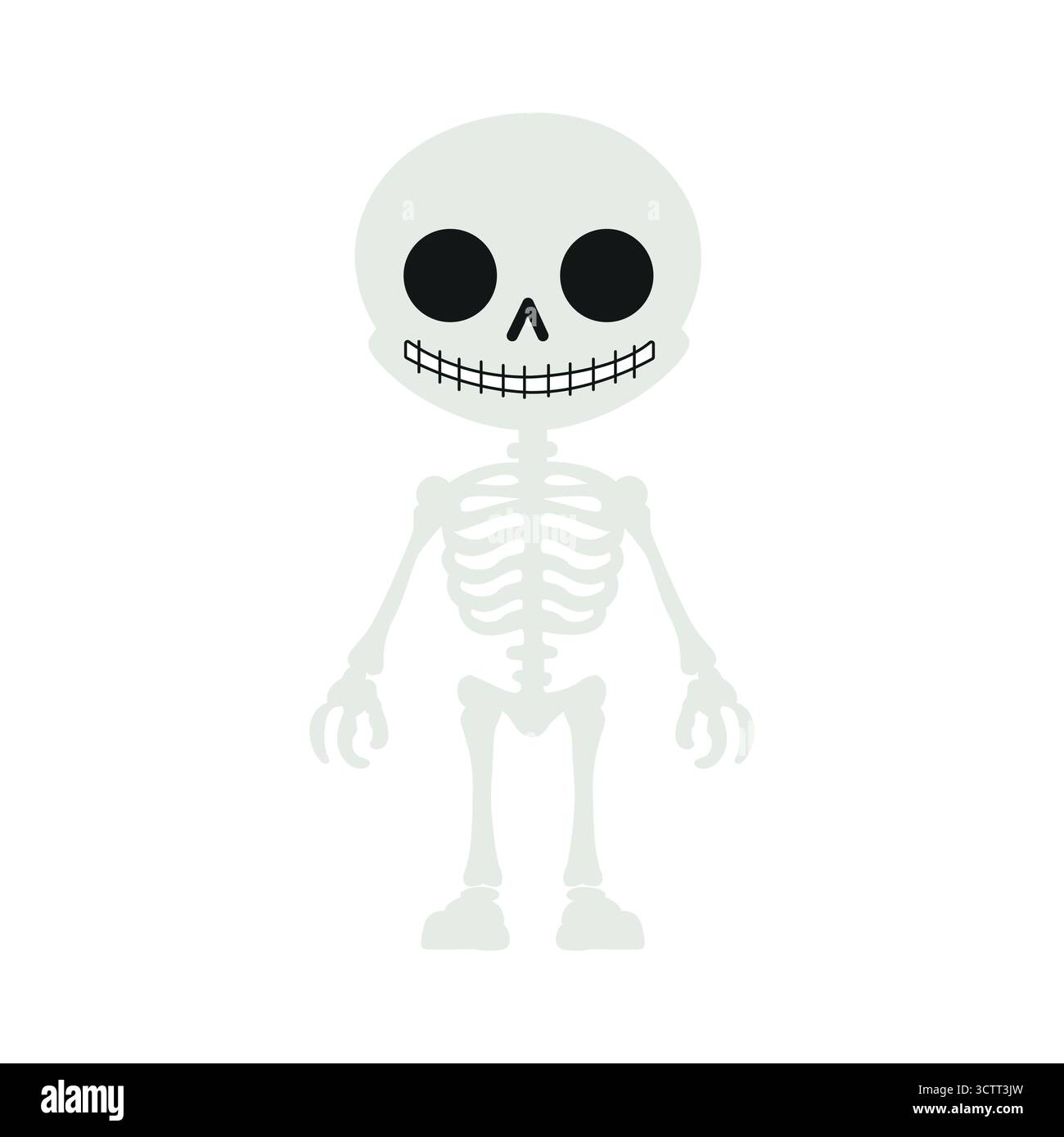 Cute smiling cartoon skeleton character Stock Vector Image & Art - Alamy