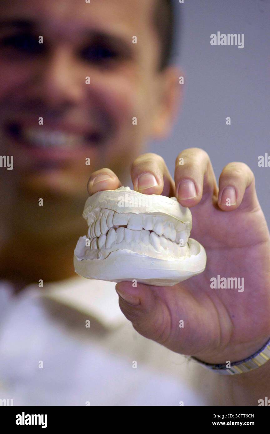 a human set of teeth or dentition at the dentist set of teeth or ...