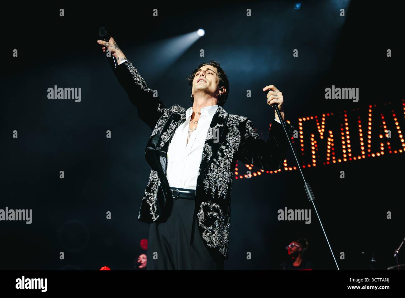 Milan, Damiano David performs during the Funny Little Fears World Tour ...