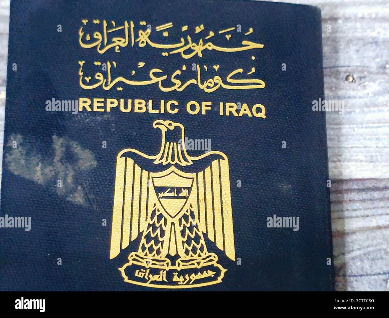 The Iraqi passport, the travel document issued to citizens of the ...