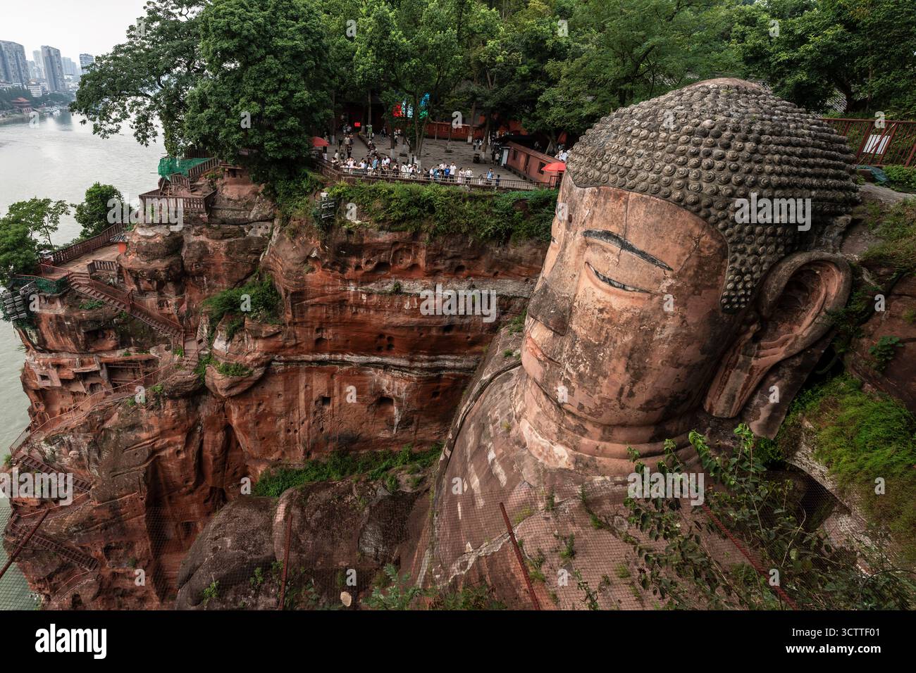 Leshan Giant Buddha, the tallest stone Buddha statue in the world, Tang ...