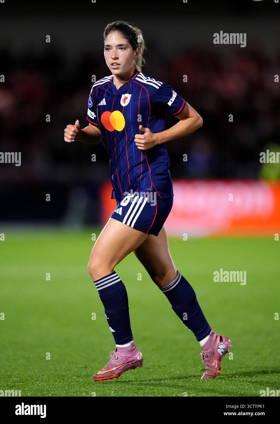 OL Lyonnes’ Korbin Shrader during the UEFA Women's Champions League ...