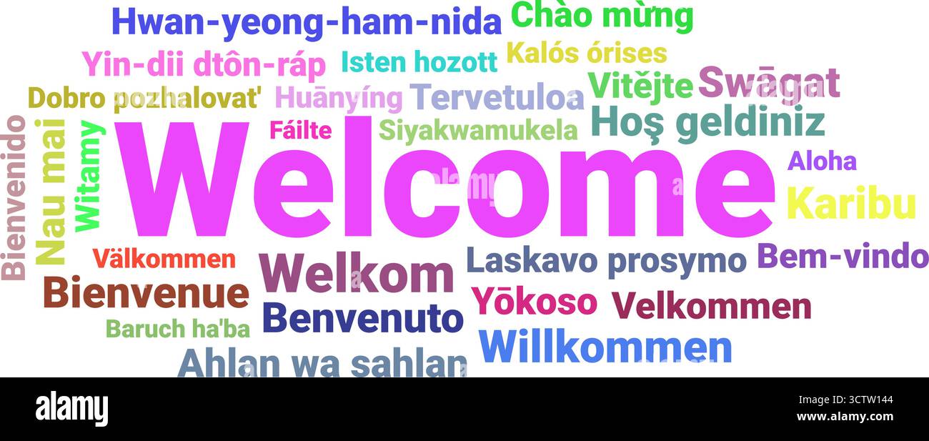 Aloha welcome Stock Vector Images - Alamy