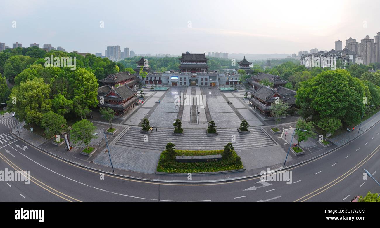Aerial photography of Xiuhu Park, TV Tower Park, Bishan District ...