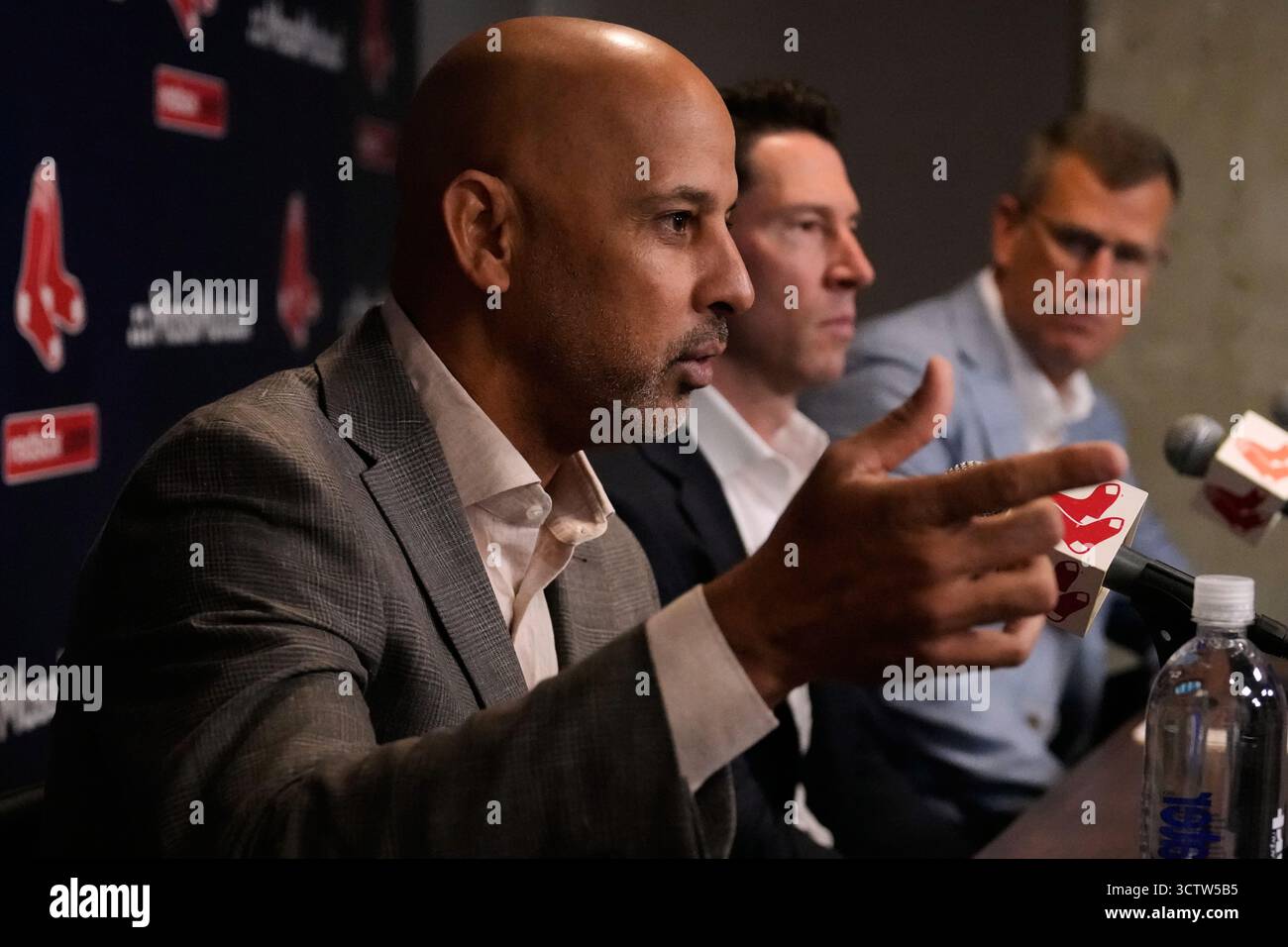 Boston Red Sox Manager Alex Cora at Fenway Park, Monday, Oct. 6, 2025 ...