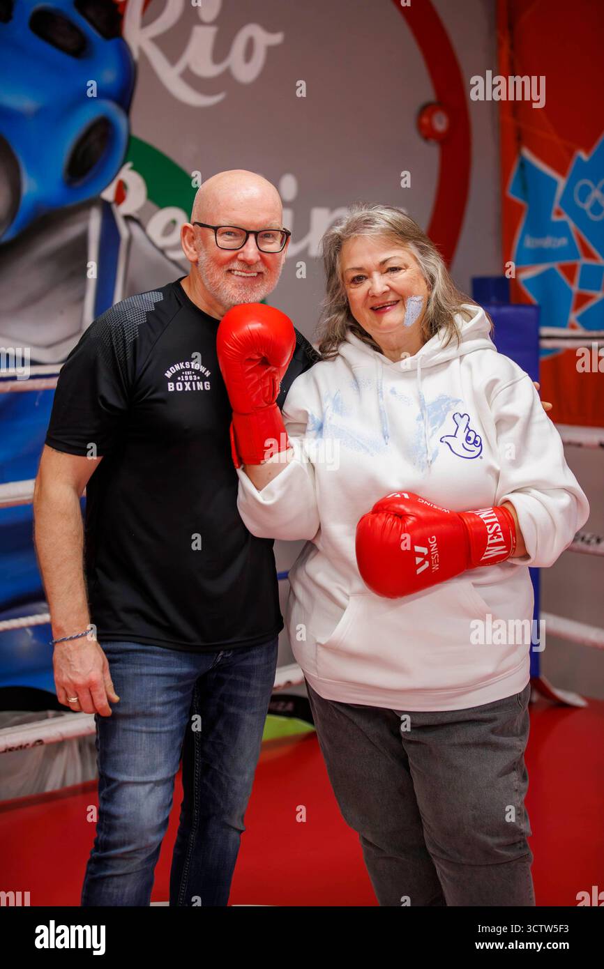EDITORIAL USE ONLY Frances Connolly (right) from County Tyrone with ...