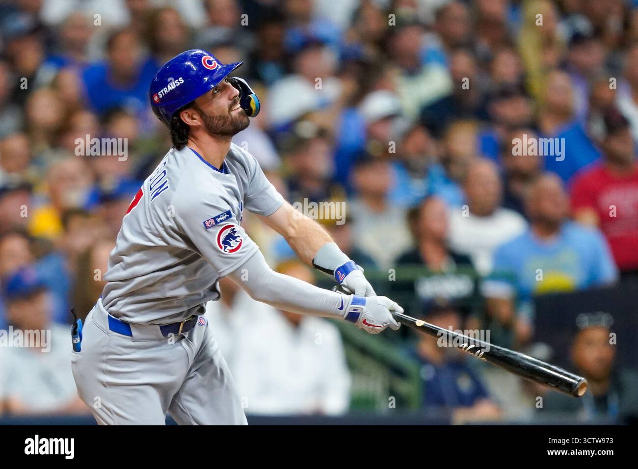 Chicago Cubs' Dansby Swanson at bat during the second inning in Game 2 ...