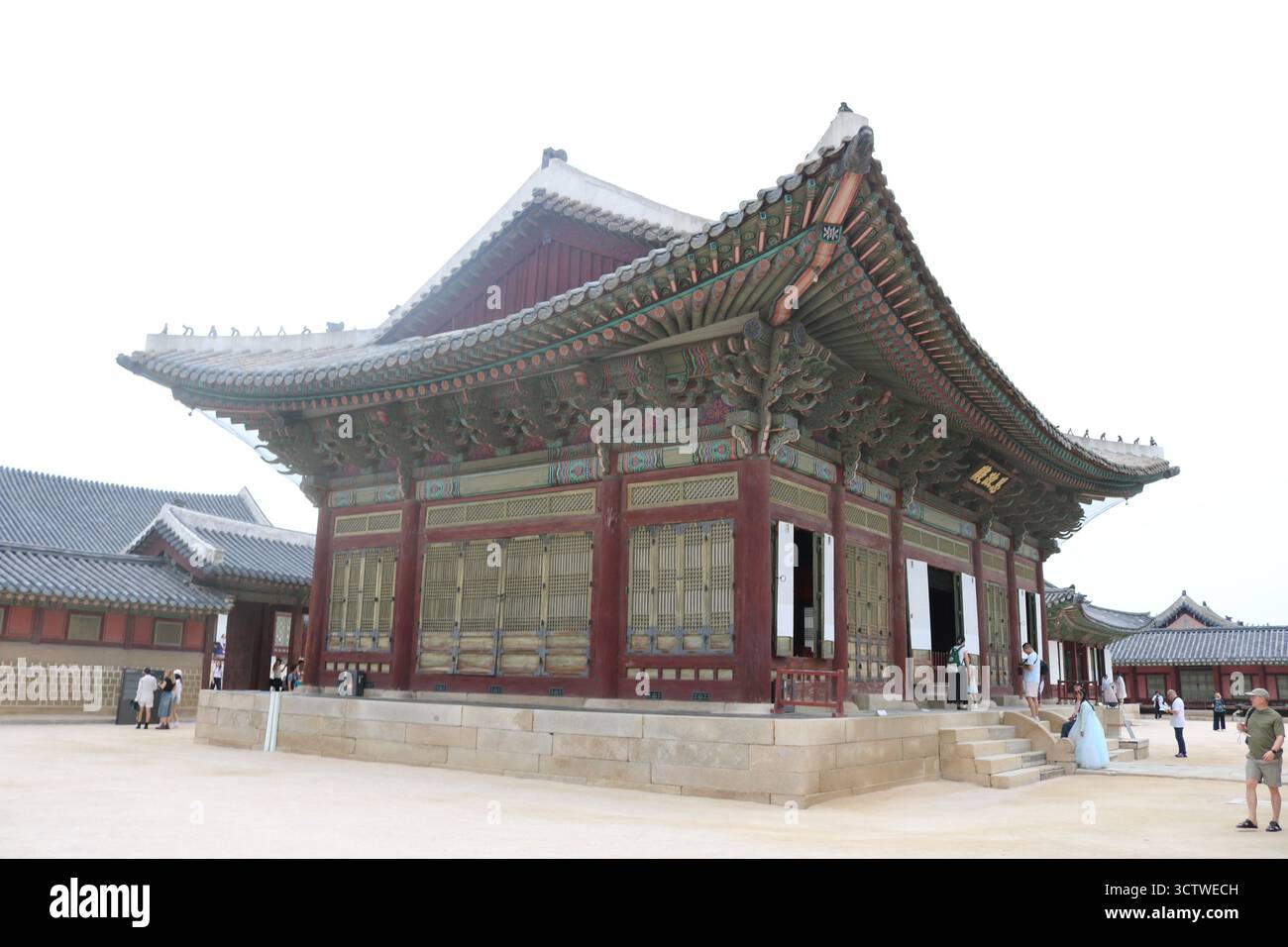 A photograph of Sajeongjeon Hall, a primary Joseon Dynasty royal office ...