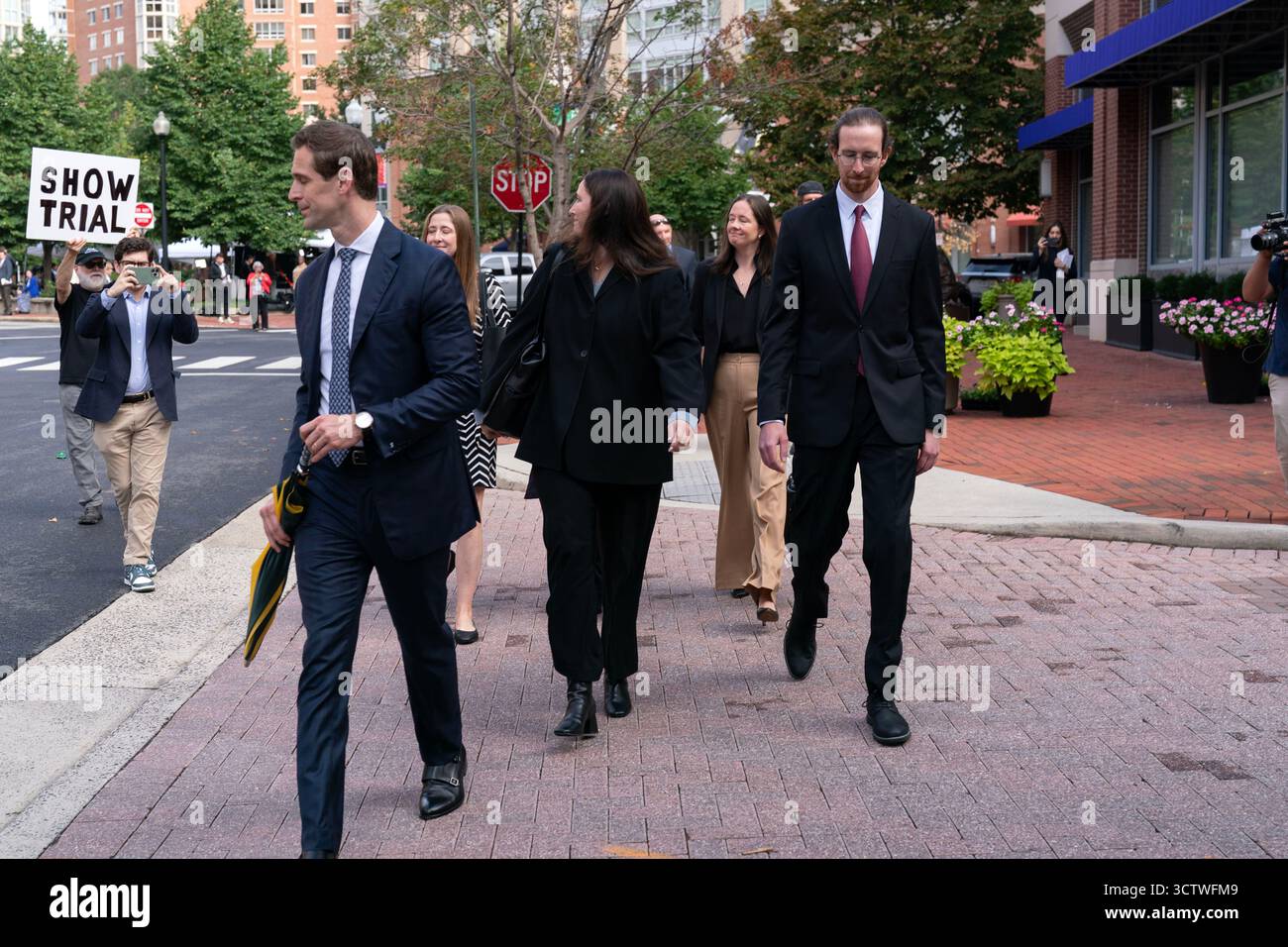 Family members of the former FBI Director James Comey leave the federal ...