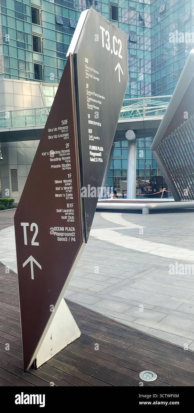 High-rise skyscrapers feature in Marine City, Busan, South Korea, a ...