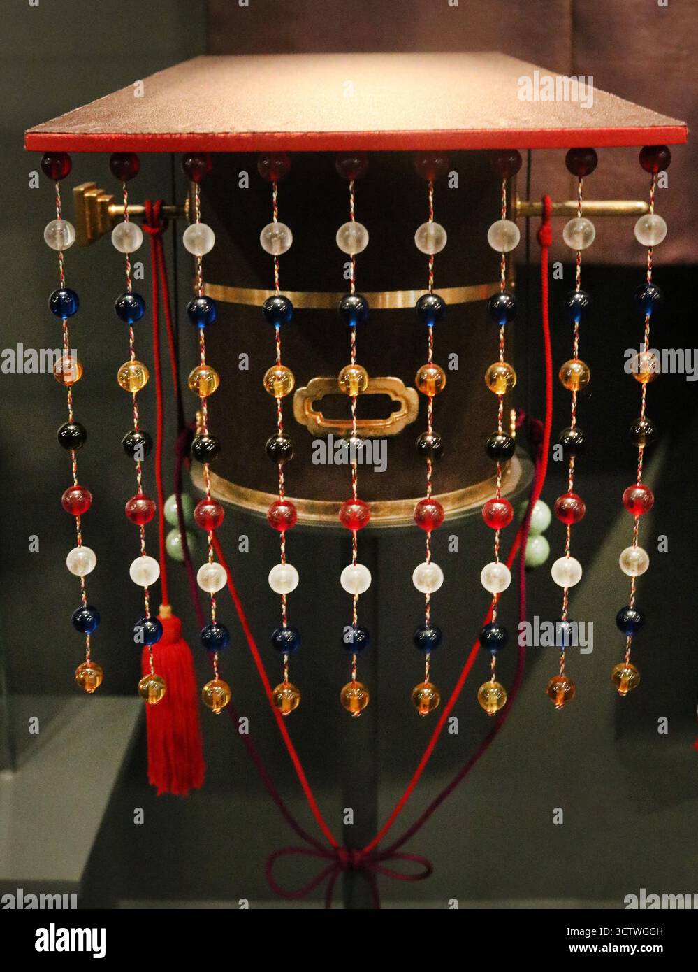 A photograph of a Gwan, the crown which was also known as myeonryugwan ...