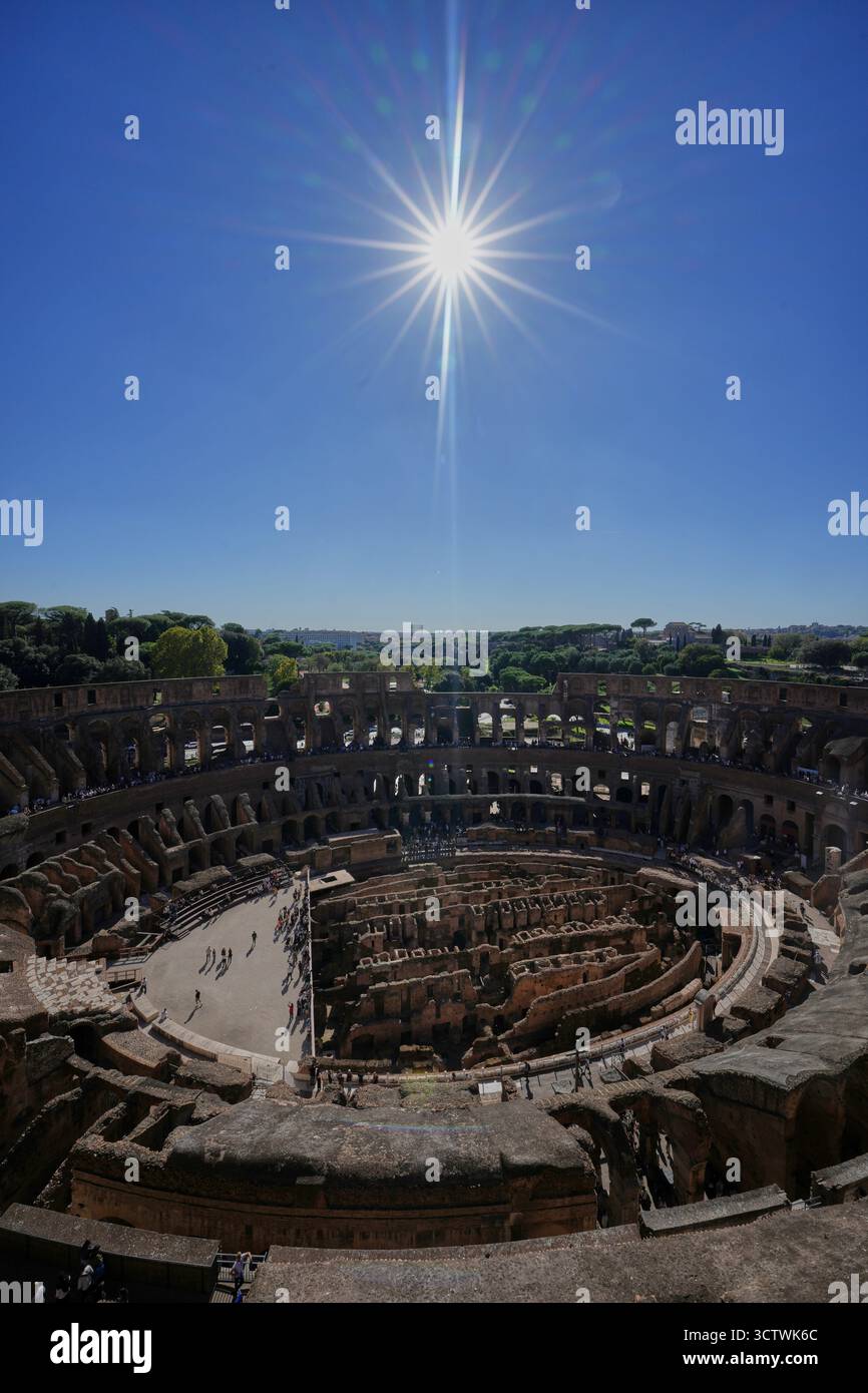 A view of the Colosseum where the so-called 'Passage of Emperor ...