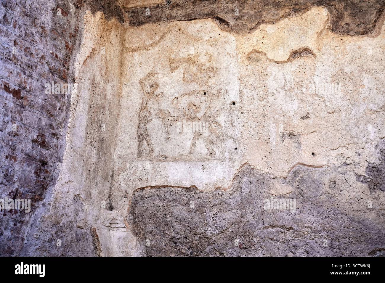 A view of decorations in the so-called 'Passage of Emperor Commodus', a ...