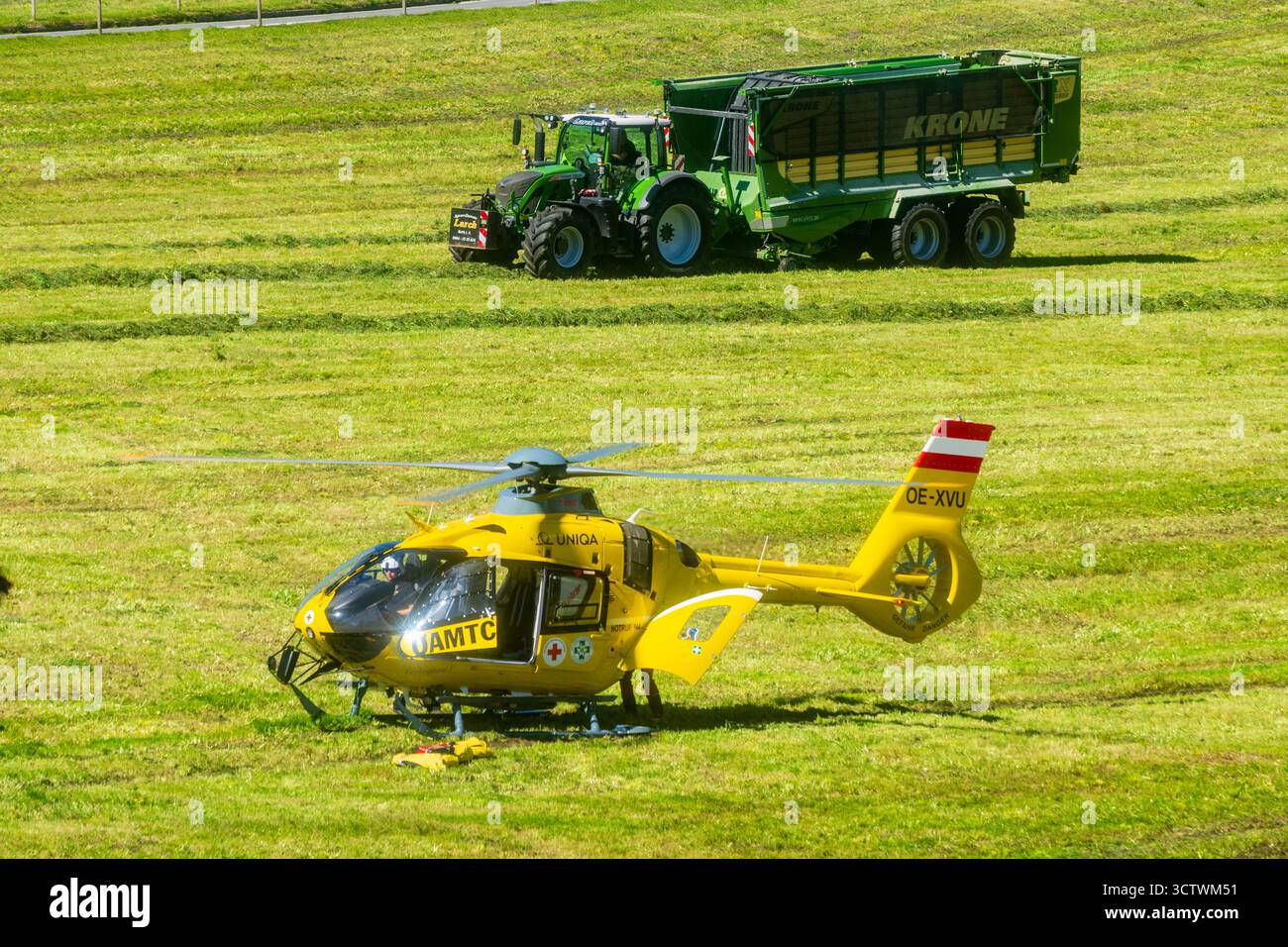 öamtc rescue helicopter field hi-res stock photography and images - Alamy