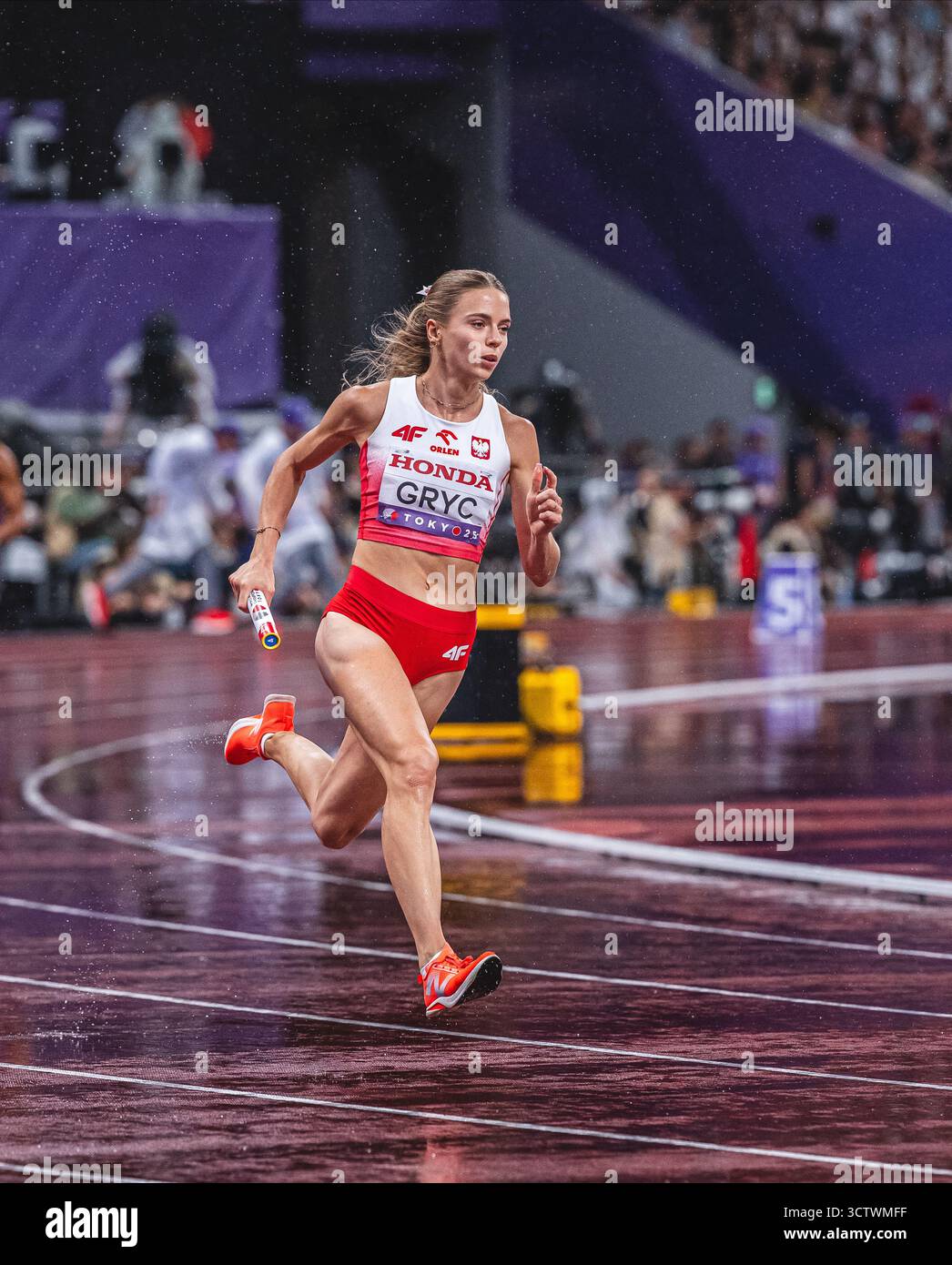 Anna Gryc participating in the World Athletics Championships in Tokyo ...