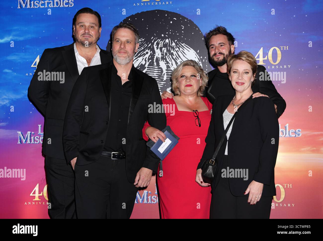 (Left to right) Nic Greenshields, guest, Claire Machin, Luke Kempner ...