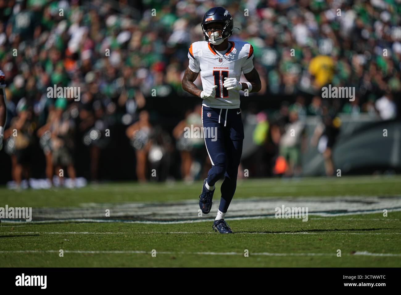 Denver Broncos' Troy Franklin in actin during an NFL football game in ...