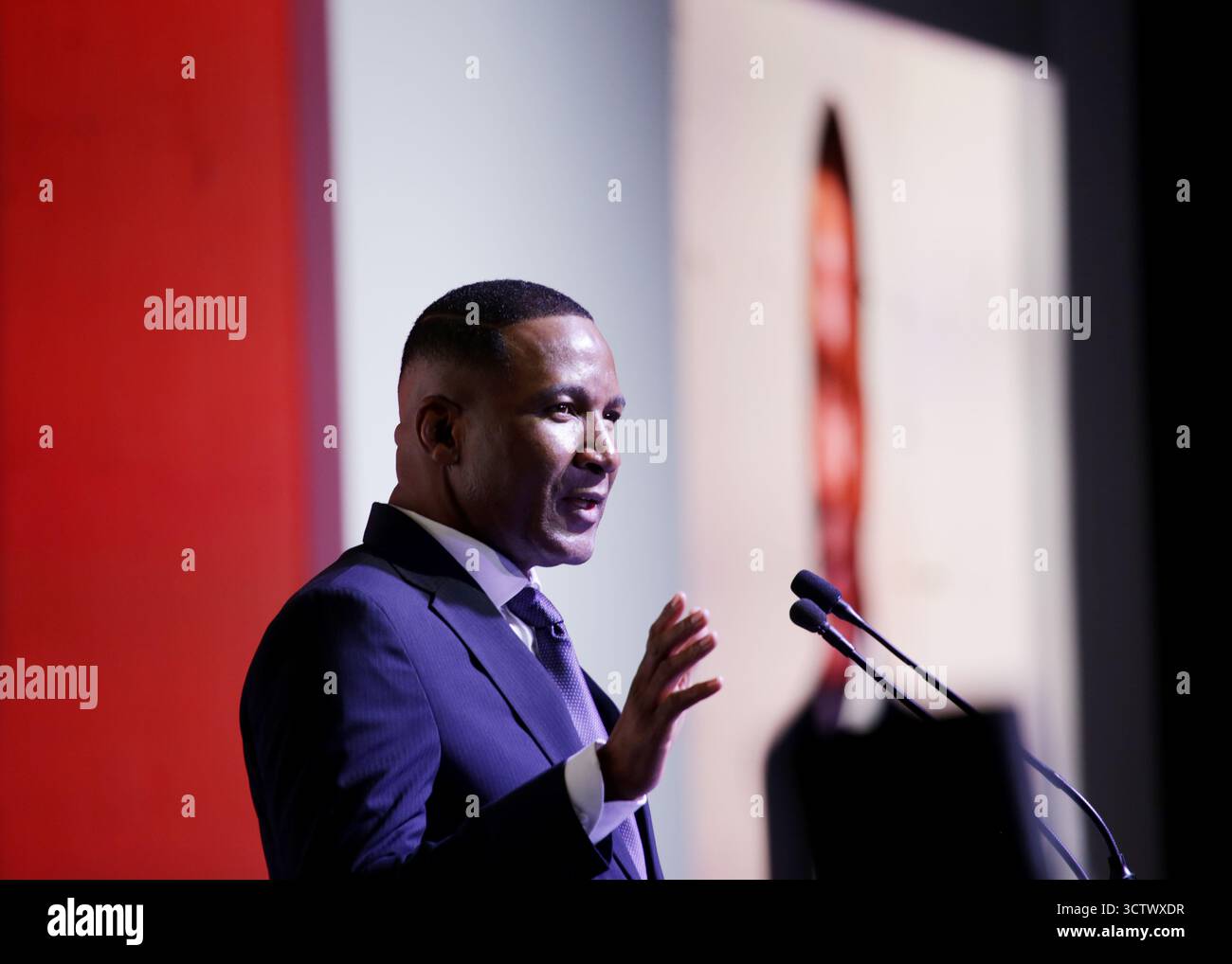 Duma Boko, President of Botswana, officially opened Global Expo Botswana in Gaborone on 8 ...