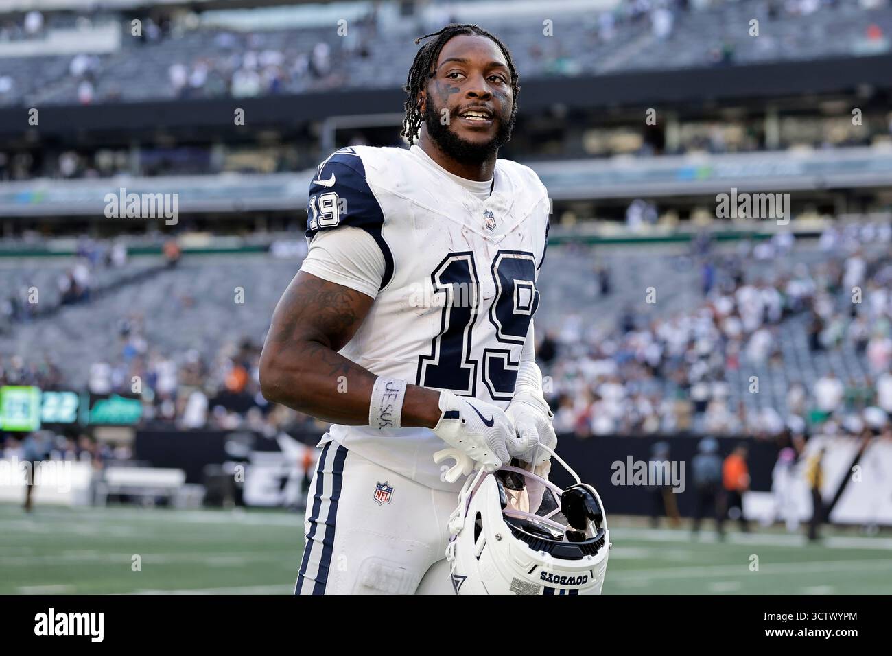 Dallas Cowboys wide receiver Ryan Flournoy (19) runs off the field ...