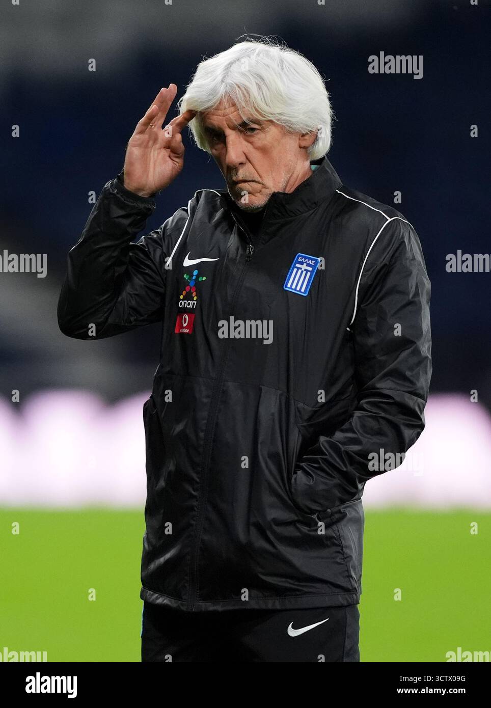Greece manager Ivan Jovanovic during a training session at Hampden Park ...