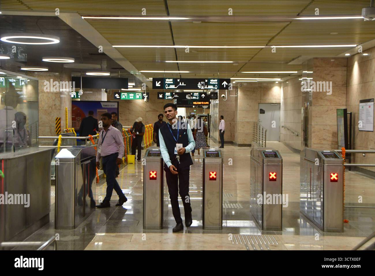 MUMBAI, INDIA - OCTOBER 8: A view of Kalbadevi Metro-3 station after ...