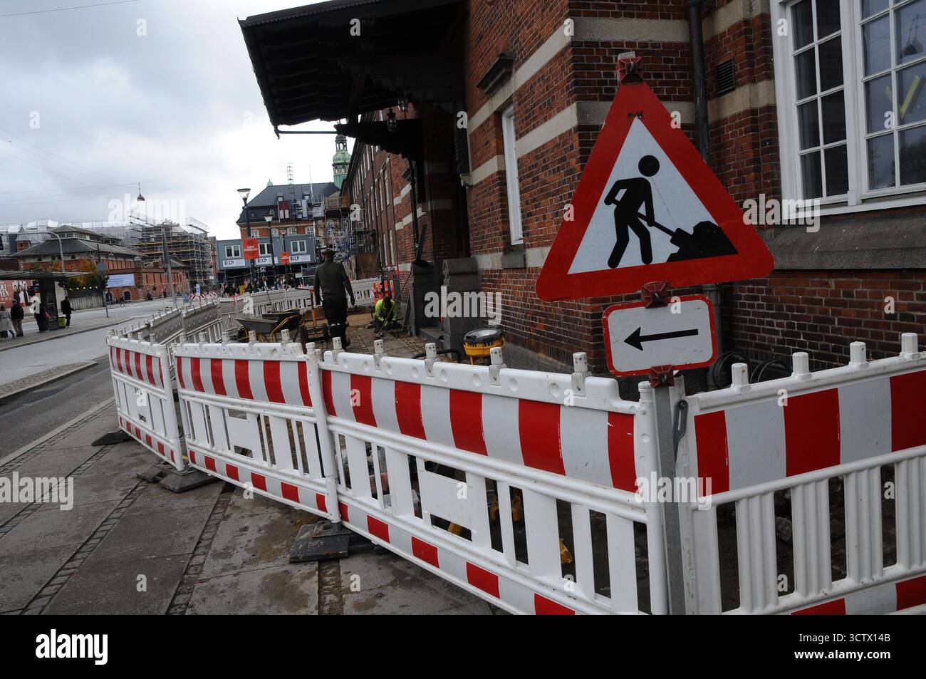 Copenhagen/ Denmark/08th..OCTOBER 2025/ foodpath stone povement work in ...