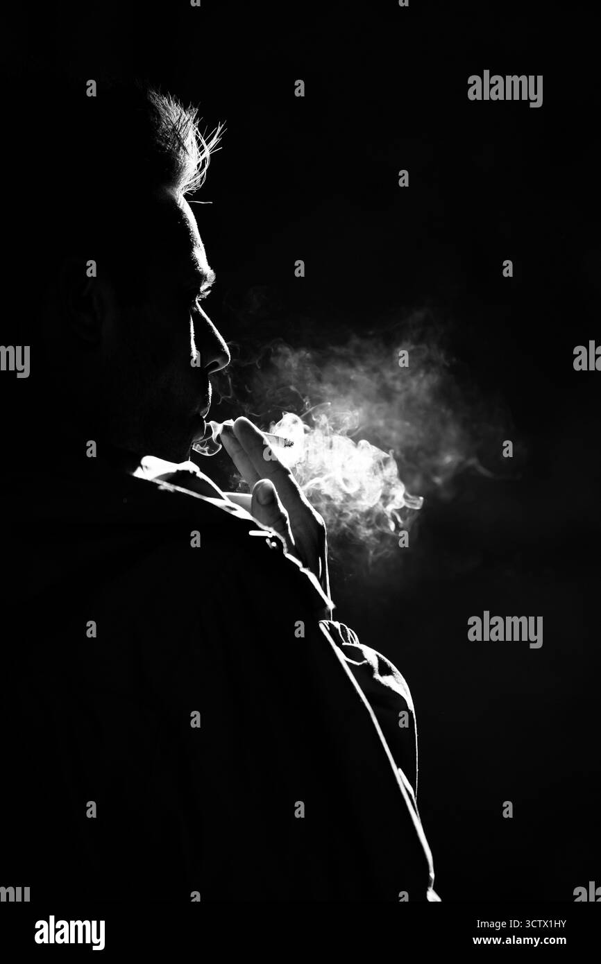 Atmospheric portrait photography Black and White Stock Photos & Images ...