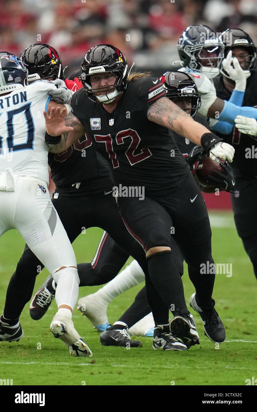 Arizona Cardinals center Hjalte Froholdt (72) lines up during an NFL ...