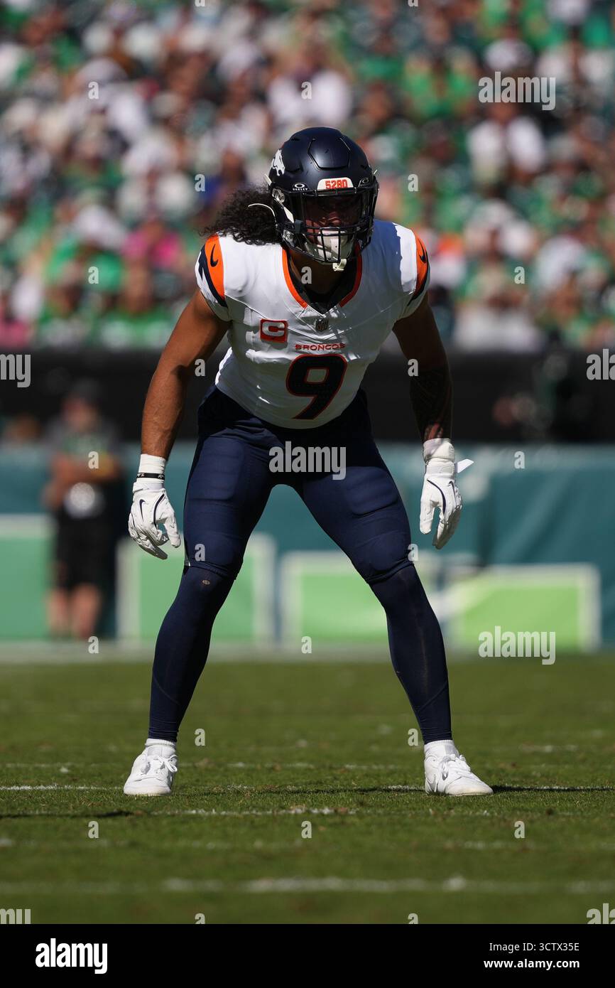 Denver Broncos' Talanoa Hufanga plays during an NFL football game ...