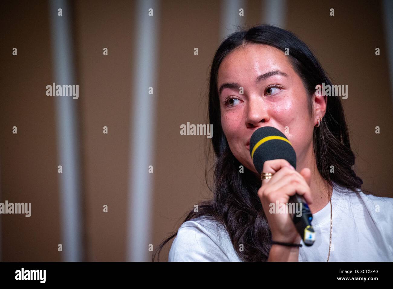 Astrid Lew Yan Foon during the event Tomorrow the sport (Demain le ...