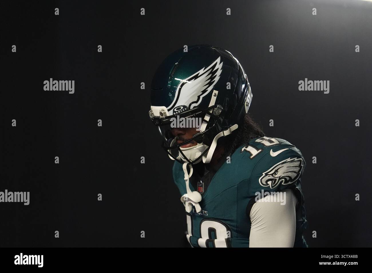 Philadelphia Eagles' John Metchie III walks off the field before an NFL ...