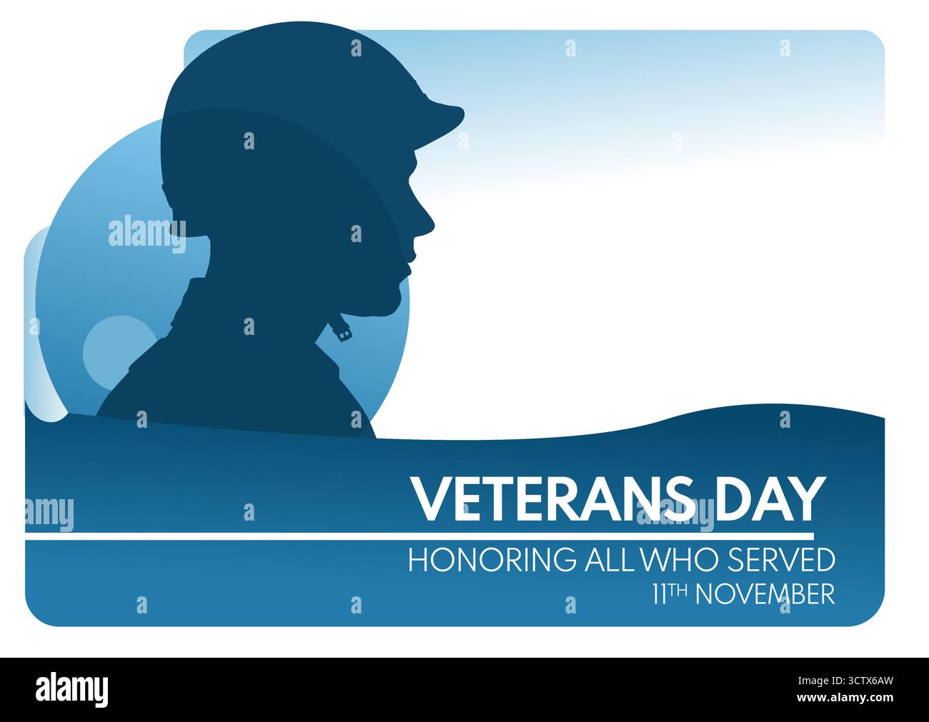 Soldier silhouette veterans day Cut Out Stock Images & Pictures - Alamy