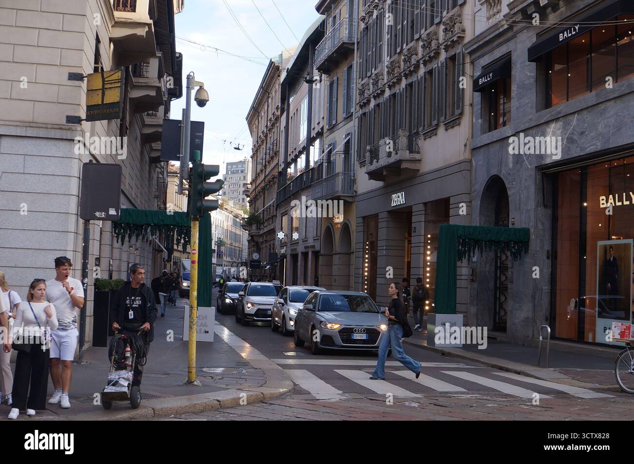 Milan, Italy. 8th Oct, 2025. Milan (it) 10/07/2025 - filming/ The Devil ...