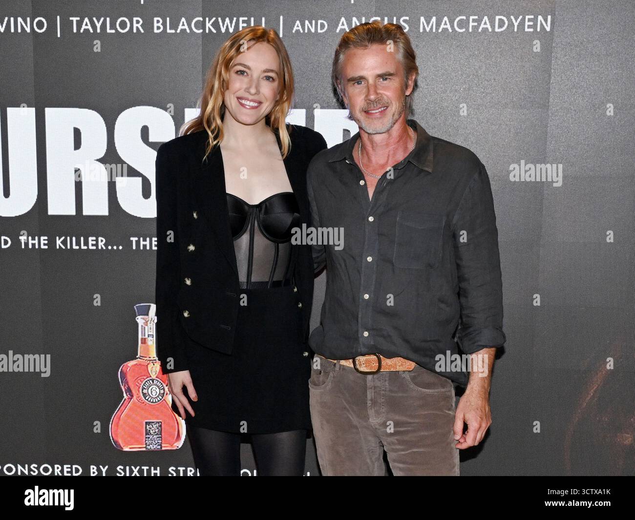 October 7, 2025, Beverly Hills, California, USA: MADISON LAWLOR and SAM ...