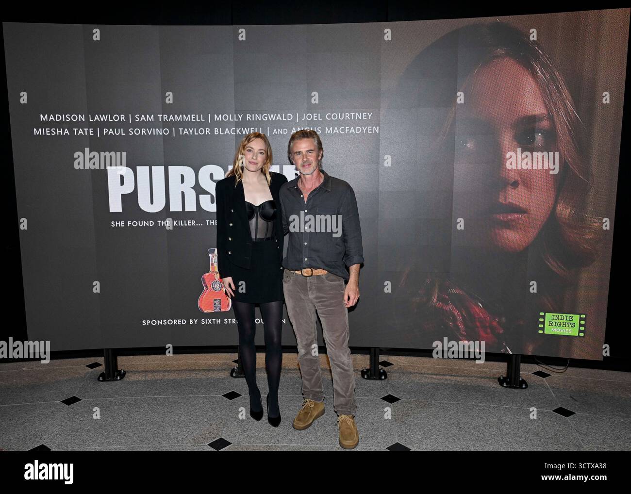 October 7, 2025, Beverly Hills, California, USA: MADISON LAWLOR and SAM ...