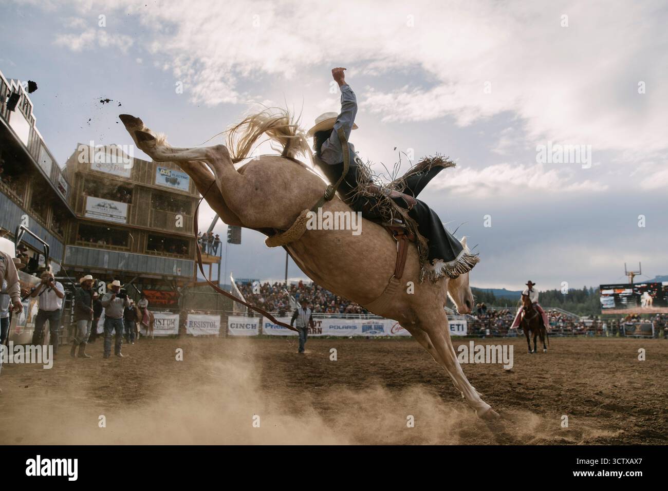 Western Bucking Horse Stock Photo - Alamy