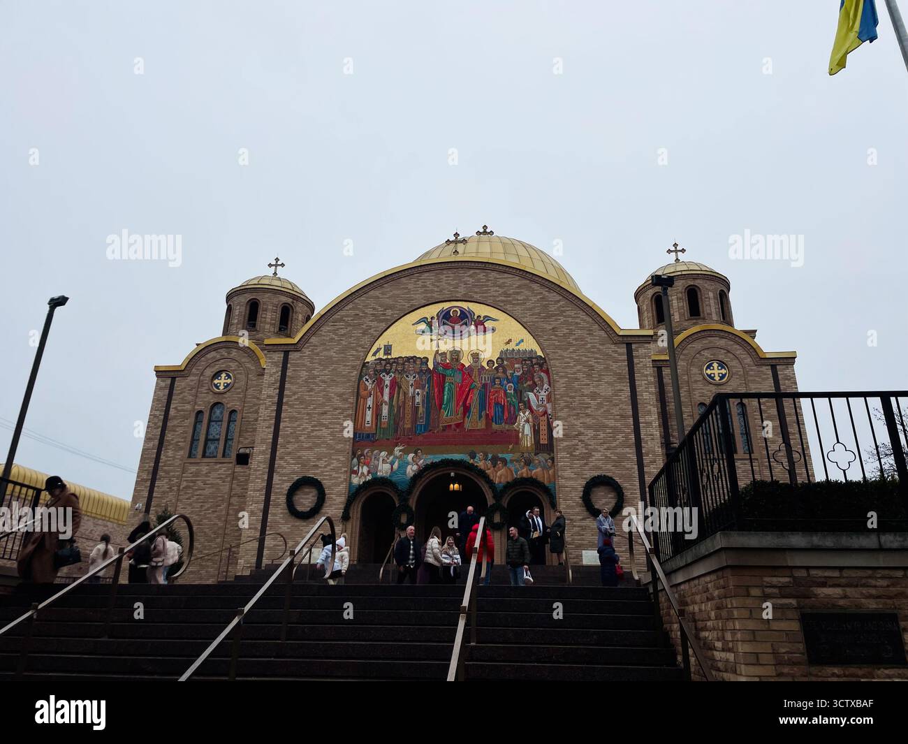 Chicago, Illinois, USA - December 25, 2024: Brick church in Chicago ...