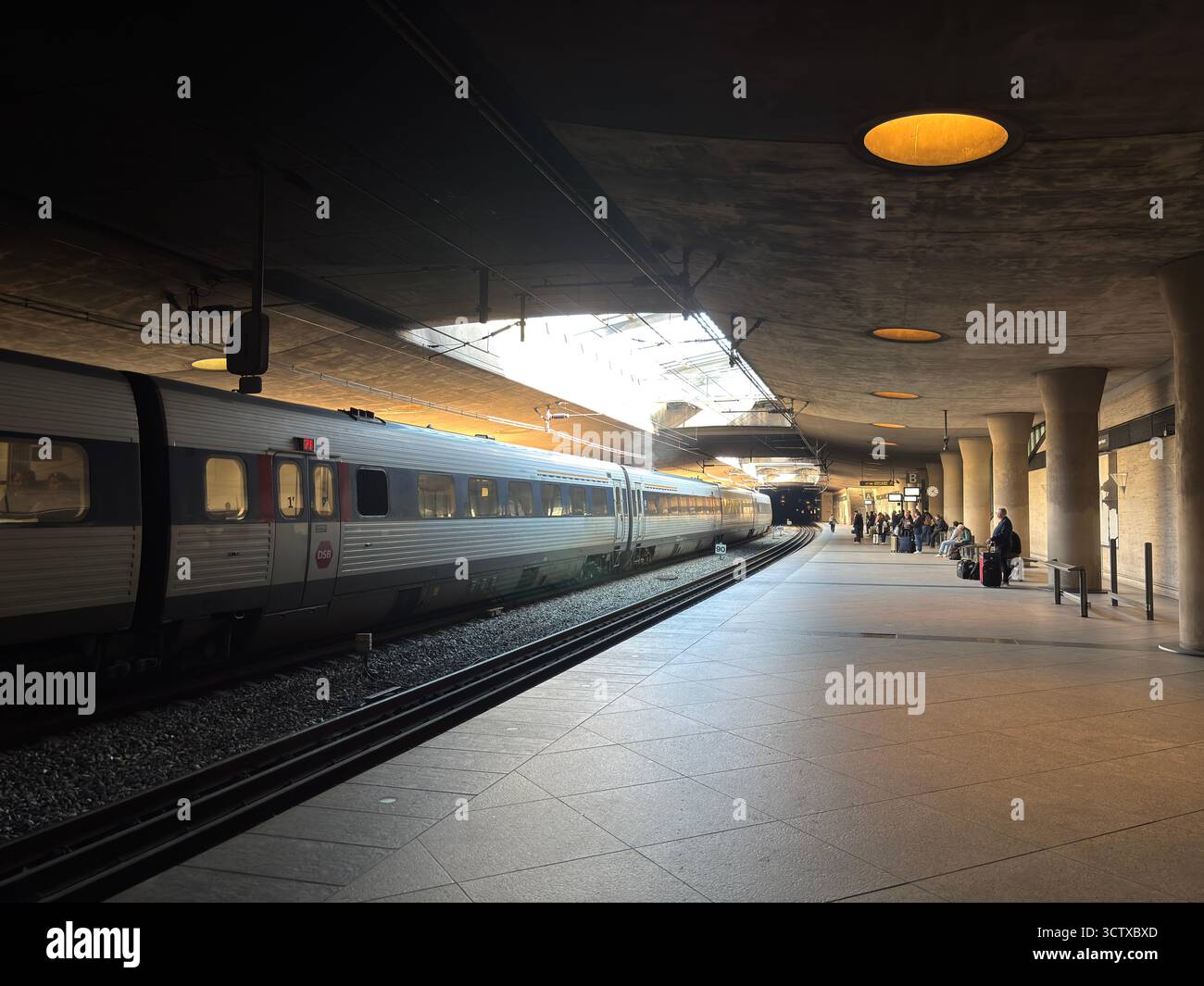 Copenhagen Airport underground railway station in Denmark featuring ...