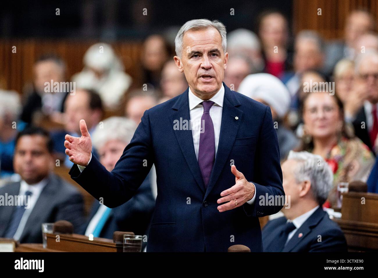 Prime Minister Mark Carney rises during Question Period in the House of ...