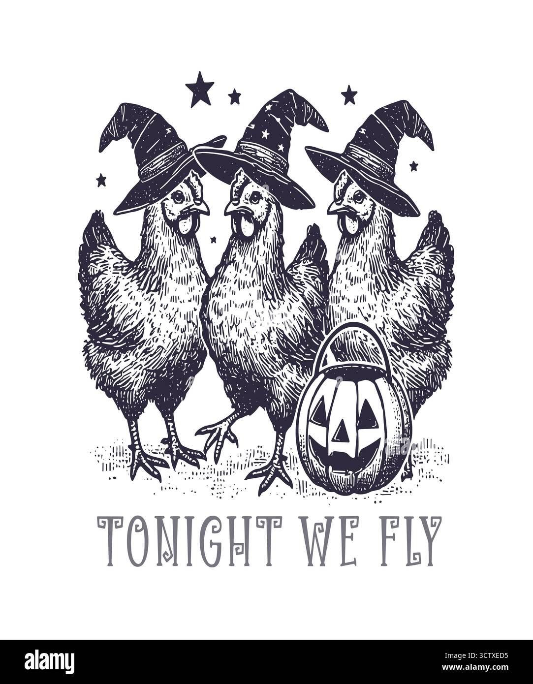 Love halloween chicken collect candy vector vectors hi-res stock ...