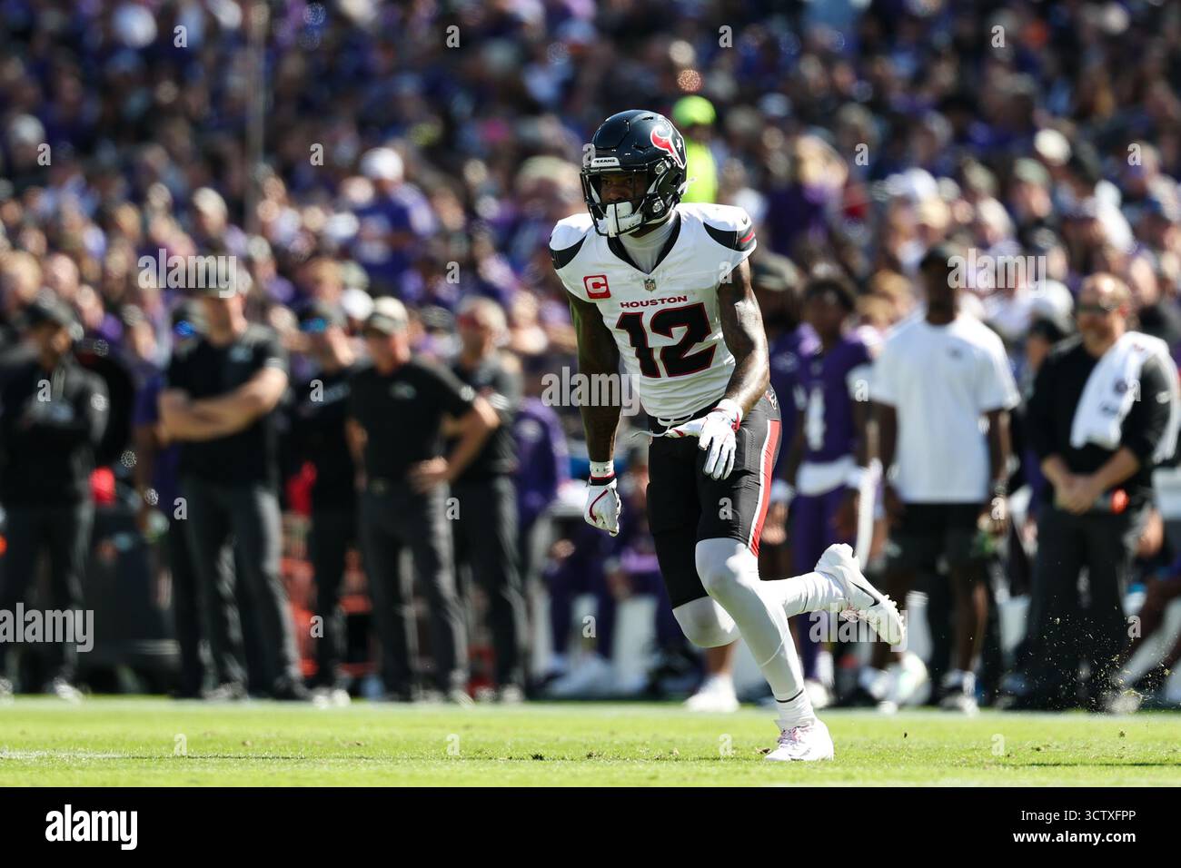 Houston Texans wide receiver Nico Collins (12) in action during the ...
