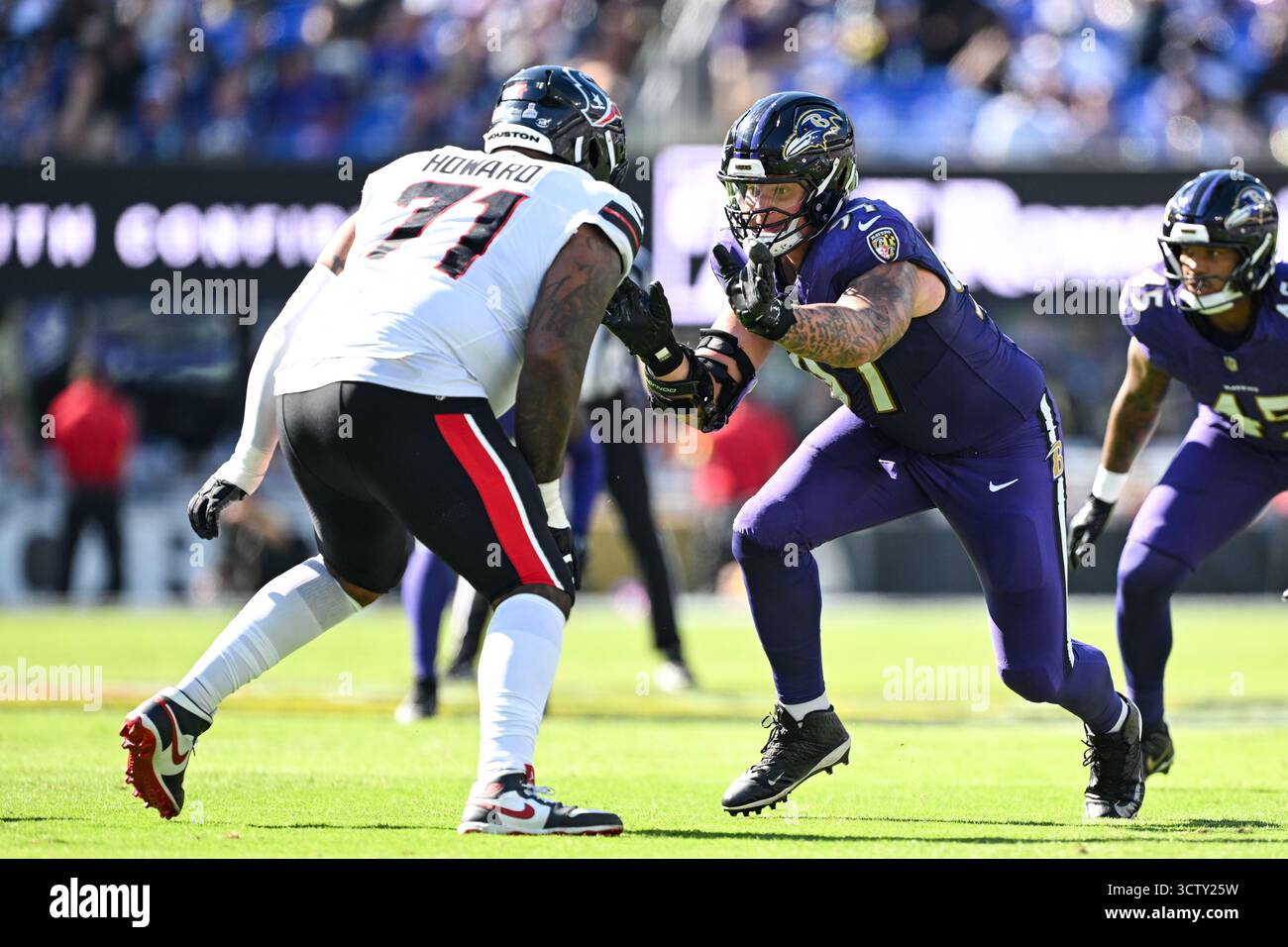Baltimore Ravens defensive end Brent Urban (97) in action against ...