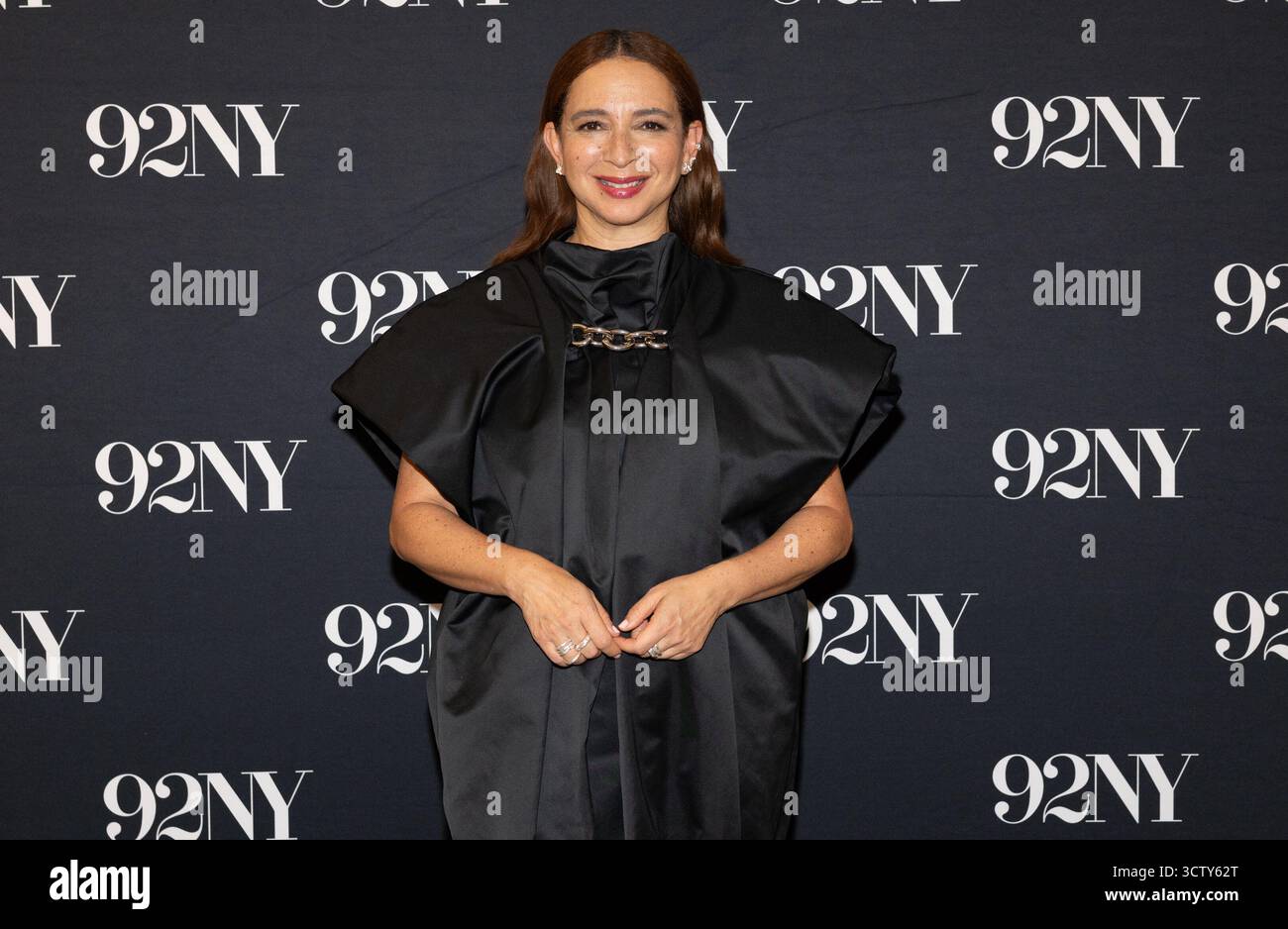 Maya Rudolph poses backstage before discussing the Apple TV+ television ...