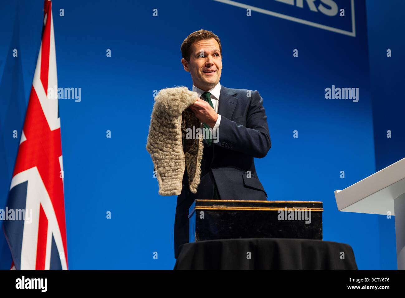 Manchester, UK. 07 OCT, 2025. Robert Jenrick, Shadow Secretary of State ...
