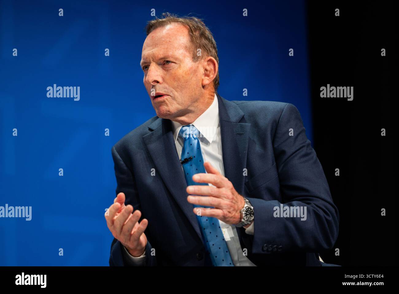 Manchester, UK. 07 OCT, 2025. Tony Abbott, former Prime Minister of ...